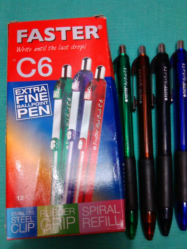 Ballpoint Faster Hitam | Pusat Atk Murah